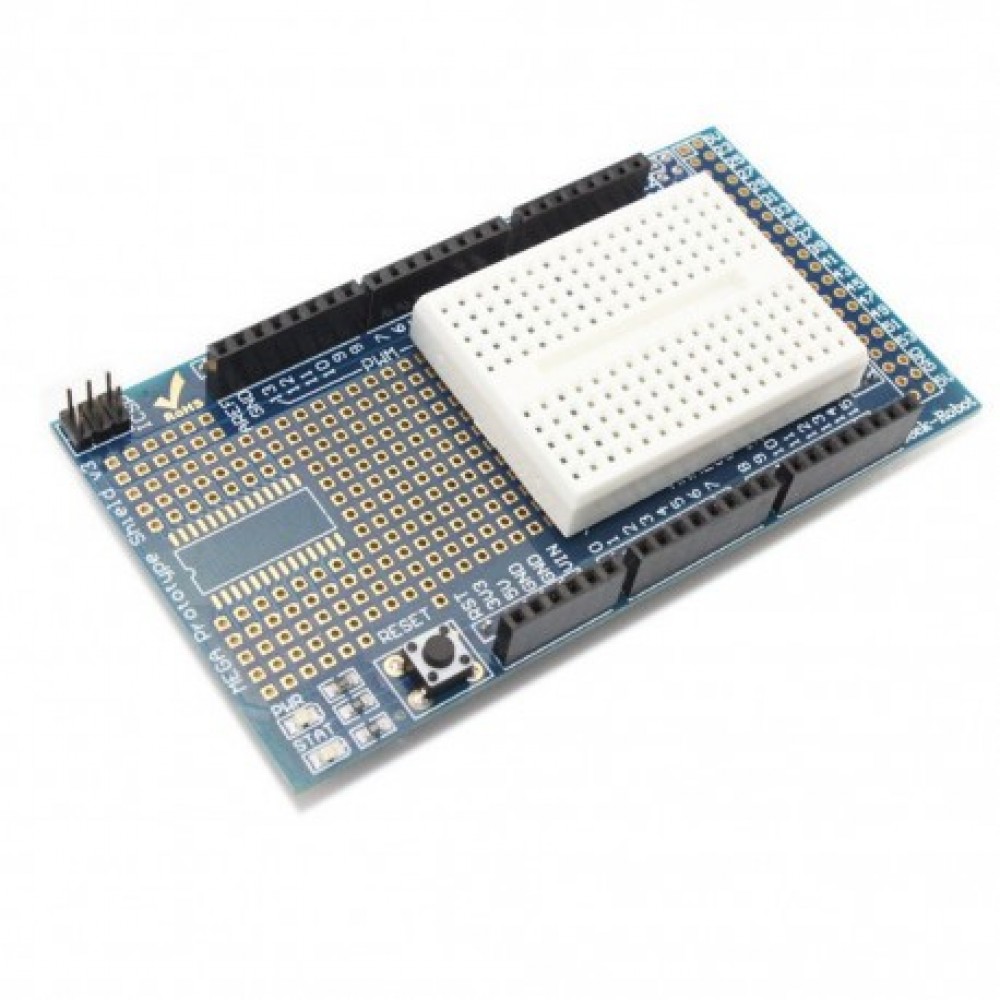 Arduino Mega Protoshield + Mini Breadboard - FR-01-528