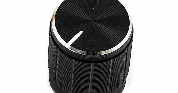 Black Aluminum Alloy Potentiometer Knob Cap