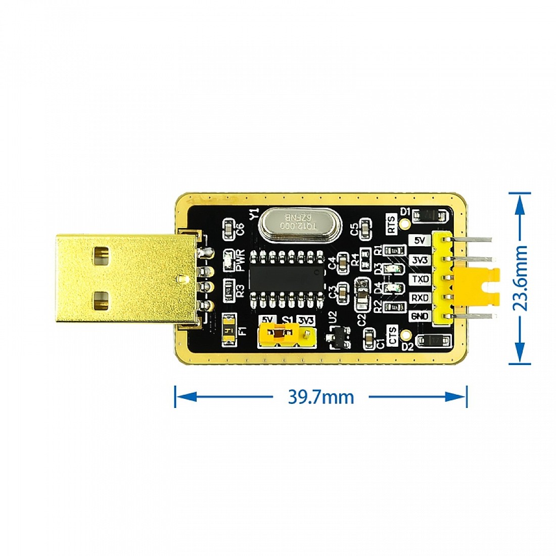 CH340G USB to RS232 TTL Auto Converter Adapter Module for Arduino
