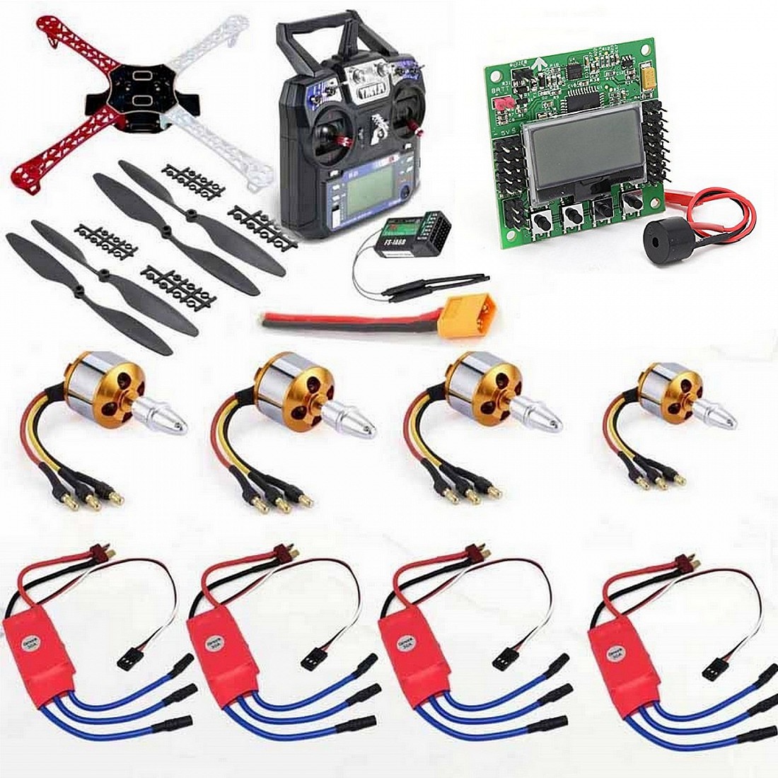 Quadcopter Combo drone Kit for beginner with FSi6 - FlyRobo