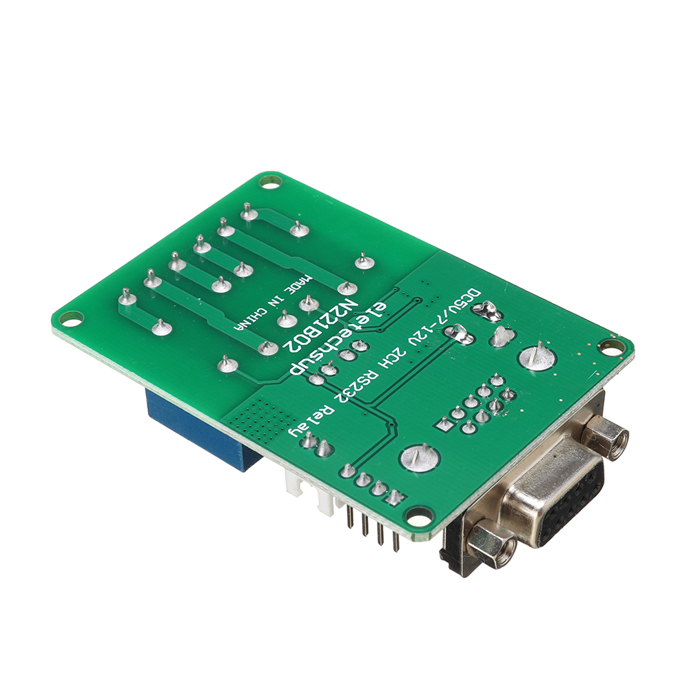 DC 12V 2 Channel Serial Port RS232 Relay Module Board