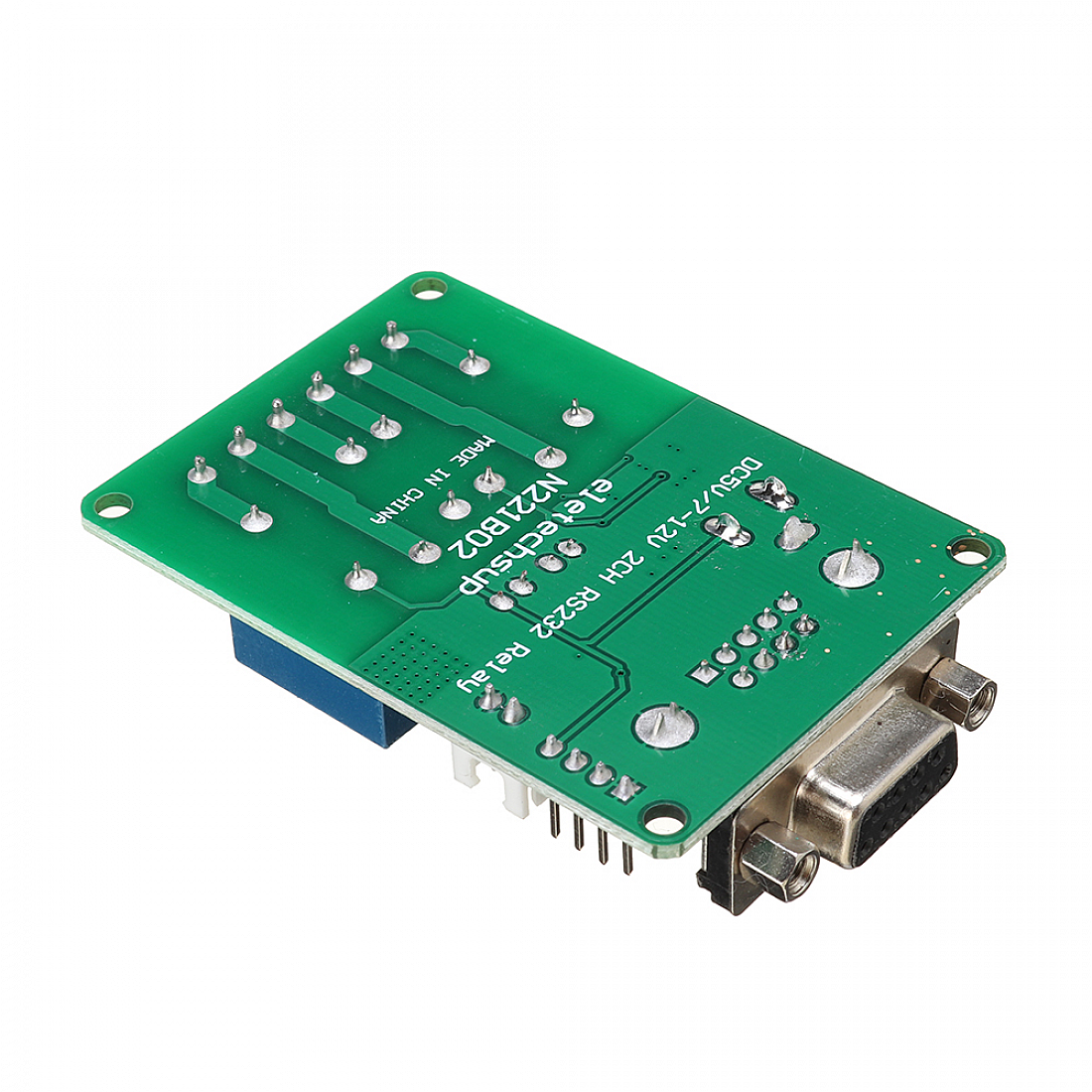 DC 12V 2 Channel Serial Port RS232 Relay Module Board