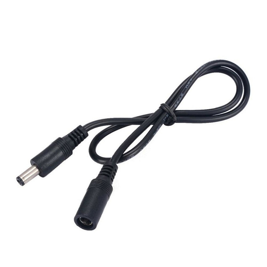 DC 5.5x2.1mm Male to Female Plug Connector Power Extension Cable - 0.3 ...