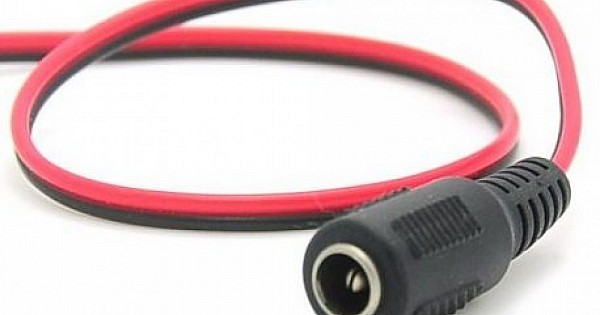 DC Jack Female Barrel Connector with Cable