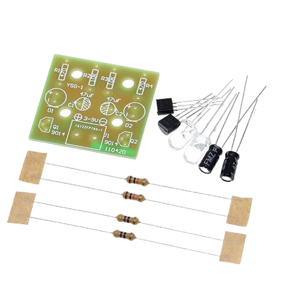 DIY 5MM Flashing LED Board Kit
