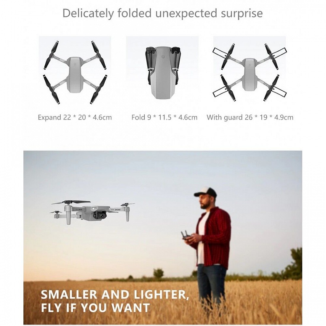 E88 Foldable 4K Mini Drone RC Quadrocopter With WIFI FPV Wide Angle HD ...