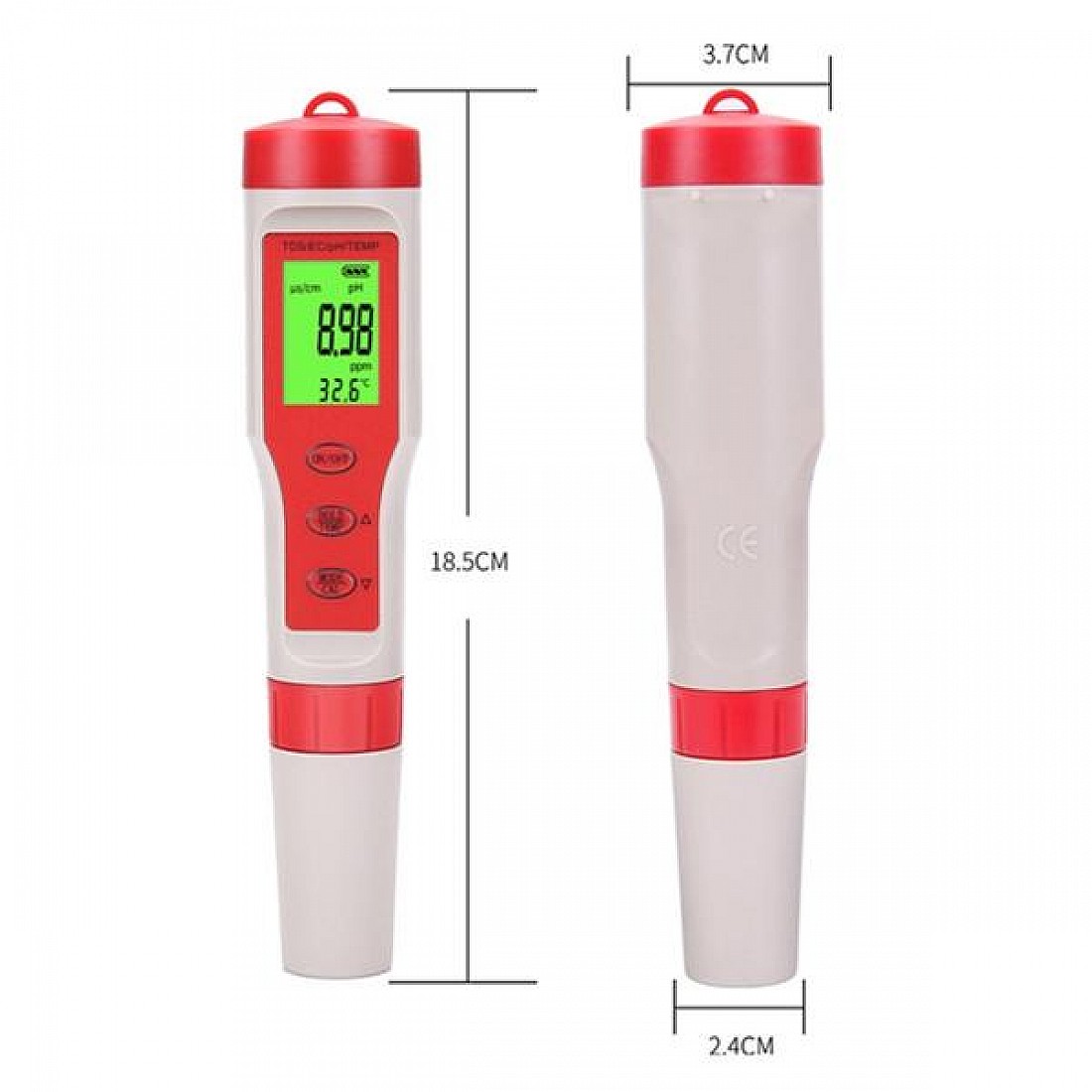 EZ9908 pH/TDS/EC/TEMP 4-in-1 Pen-type Tester