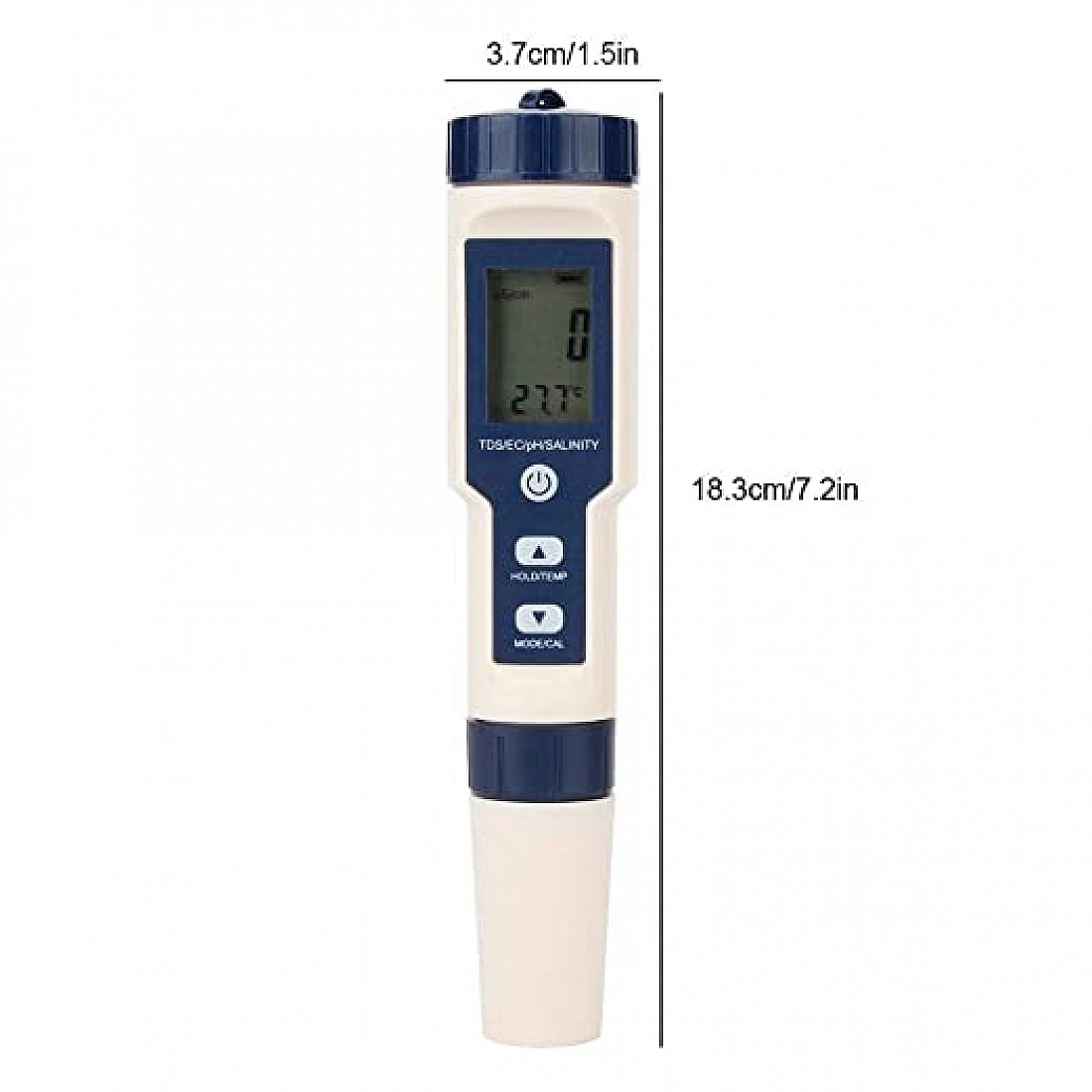 EZ9909 pH/TDS/EC/Salinity/Temperature 5-in-1 Pen-type Digital Water ...