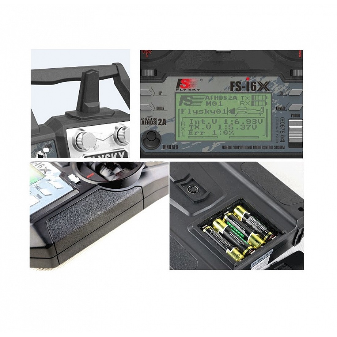 Flysky FS-i6X 2.4GHz 10CH AFHDS 2A RC Transmitter With FS-iA10B 2.4GHz ...