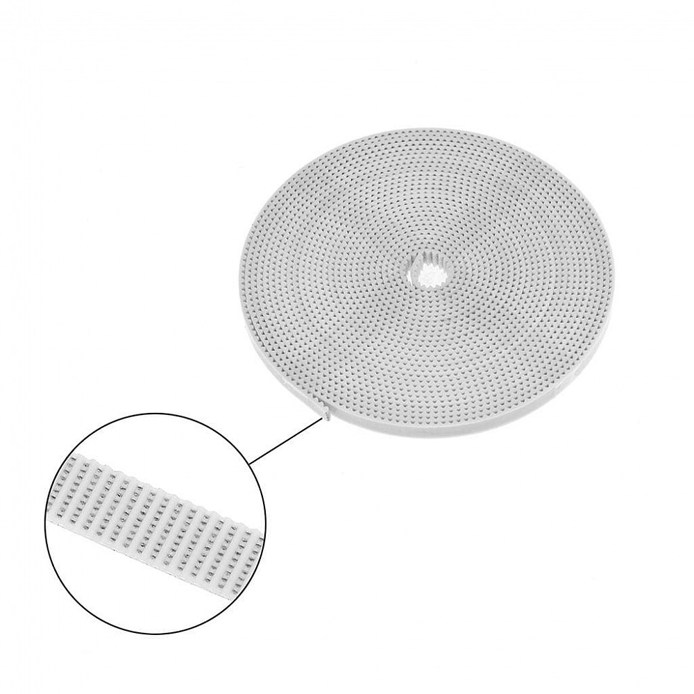 GT2 9mm White Open Loop Timing Belt For 3D Printer 1 Meter