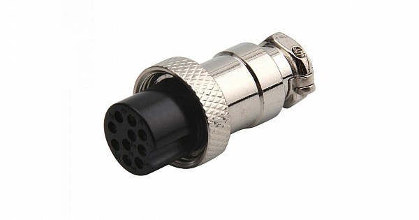 GX16 10 pin Female Core Aviation Socket Connector