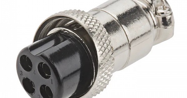 GX16 4 pin Female Core Aviation Socket Connector