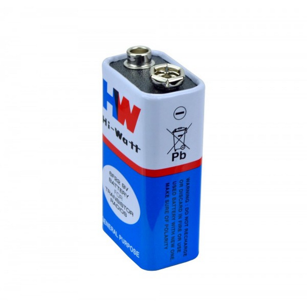Original HW Battery 9V For Arduino/ RPI/ Robotics Original HW Battery 9V For Arduino/ RPI/ Robotics
