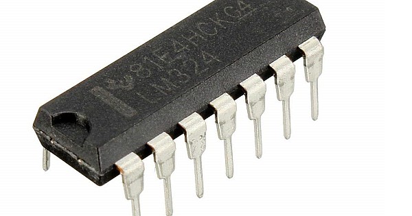 LM324 IC - Low Power Quad Op-Amp IC - FR433