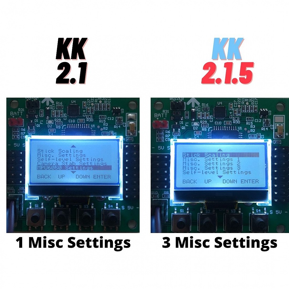 KK2.1.5 LCD Flight Controll Board for FPV Racing Drone KK Flight ...