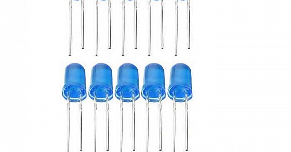Blue LED 5mm Pack Of 10 (Light Emitting Diod) - FR459