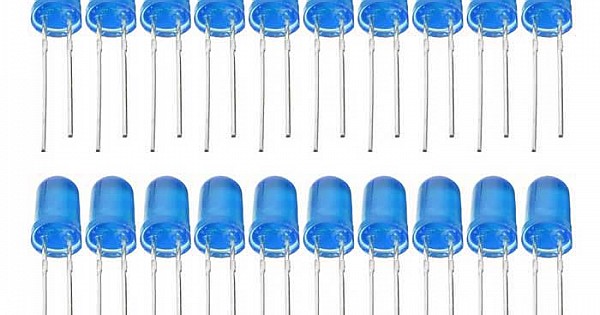 Blue LED 5mm Pack Of 20 (Light Emitting Diod) - FR459