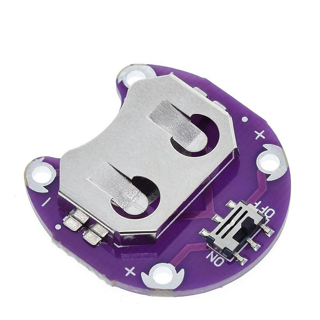 LilyPad CR2032 Coin Cell Battery Holder Module