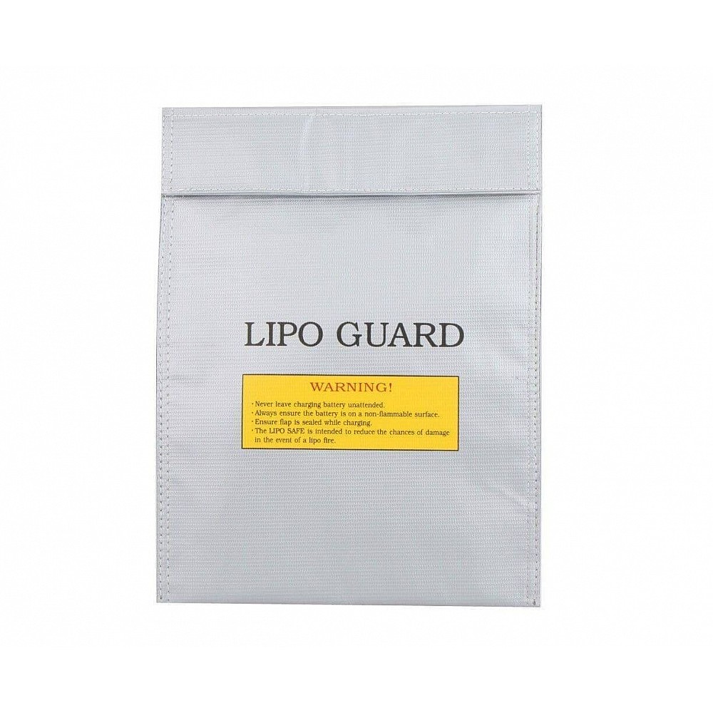 Lipo Battery Safe Guard Bag - 22x18cm Silver