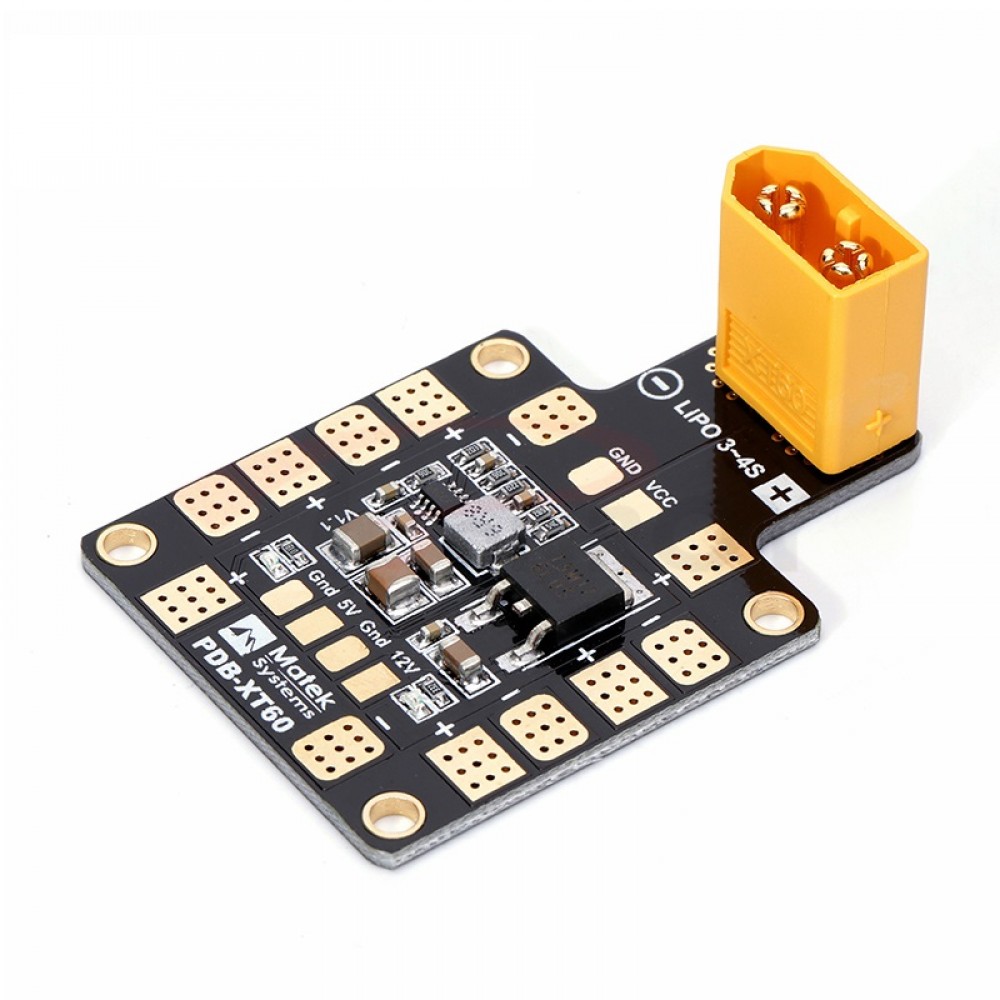 Mateksys PDB-XT60 with BEC 5V and 12V Board