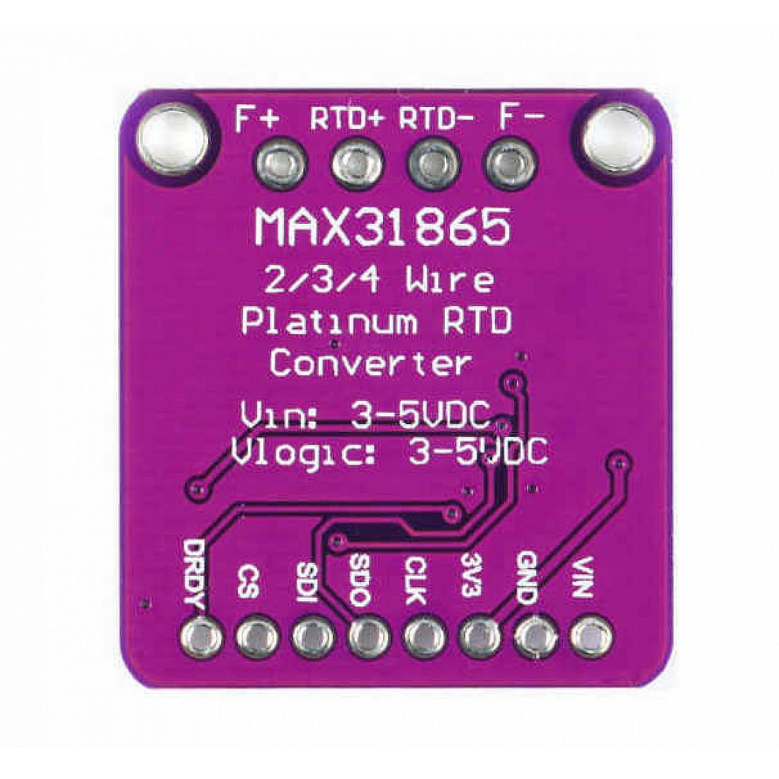 MAX31865 RTD Platinum PT100 to PT1000 Temperature to Digital Voltage ...