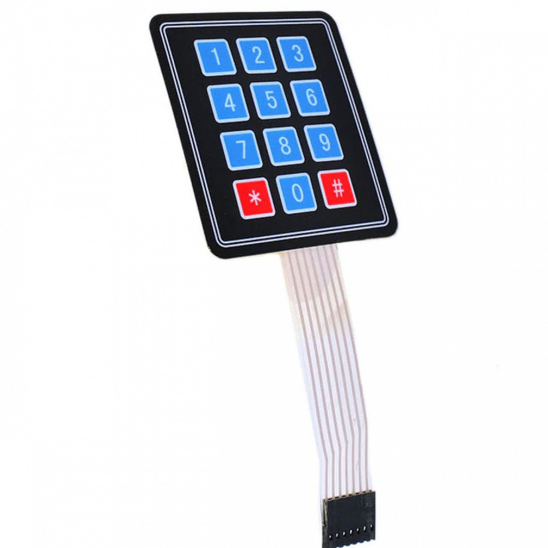 12 Keys 3x4 Matrix - Membrane Type Keypad - Flyrobo.in