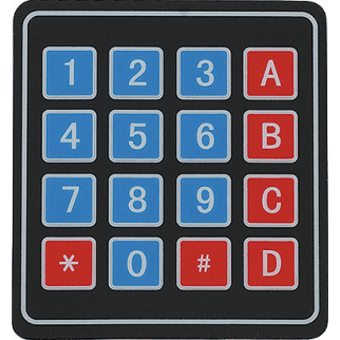 16 Keys 4x4 Matrix - Membrane Type Keypad