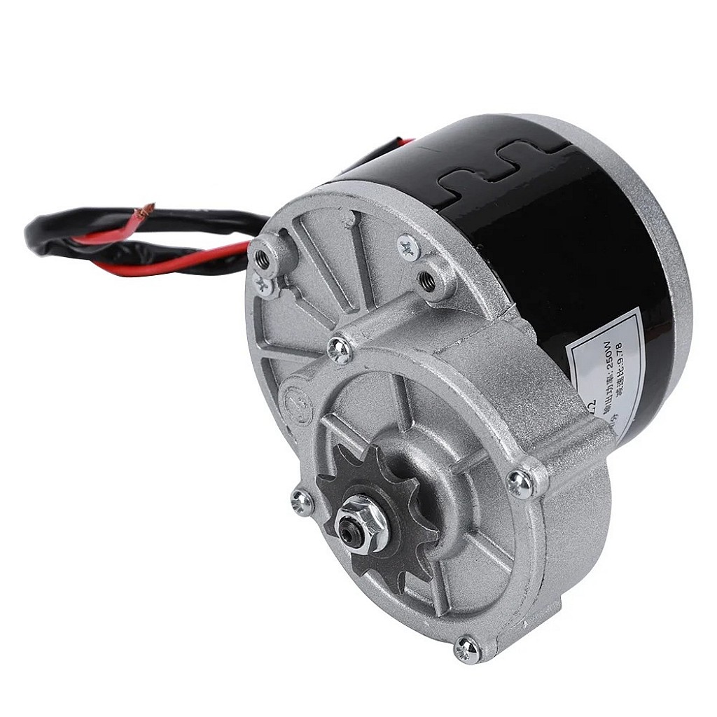 MY1016 250W 24V DC Motor with gear for E-Bike | Electric bicycle ...