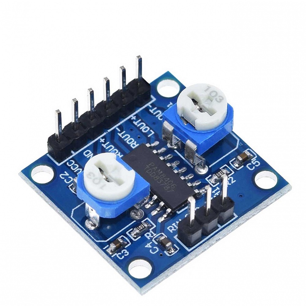 PAM8406 Digital Amplifier Board with Volume Control Potentiometer 5Wx2 ...