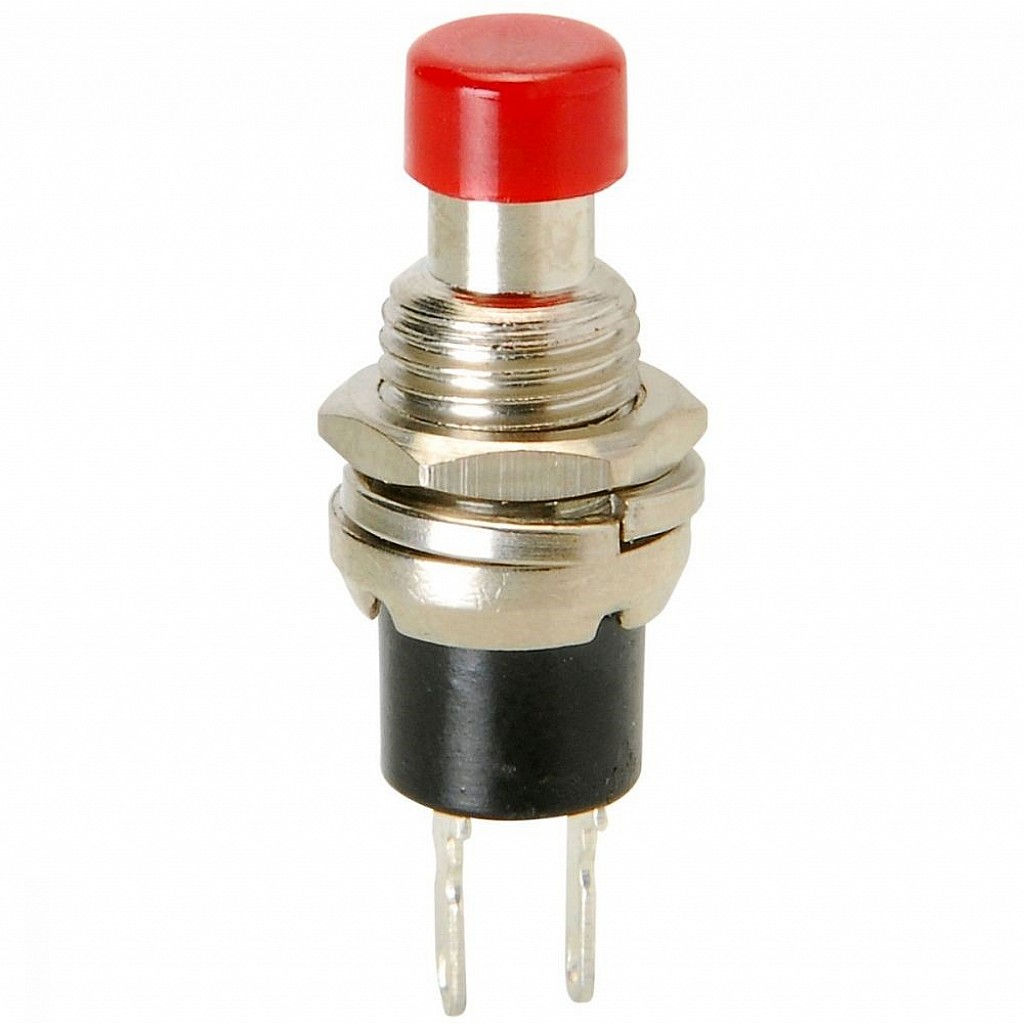 PBS-110 Push Button Switch Press Through - Red PBS-110 Push Button Switch Press Through - Red
