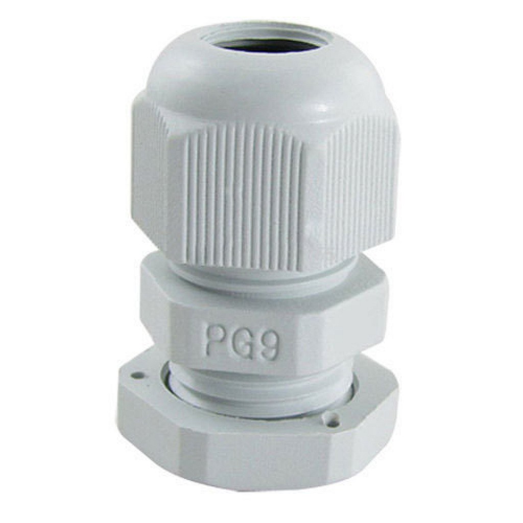PG9 Waterproof IP68 Nylon Plastic Cable Gland Connector