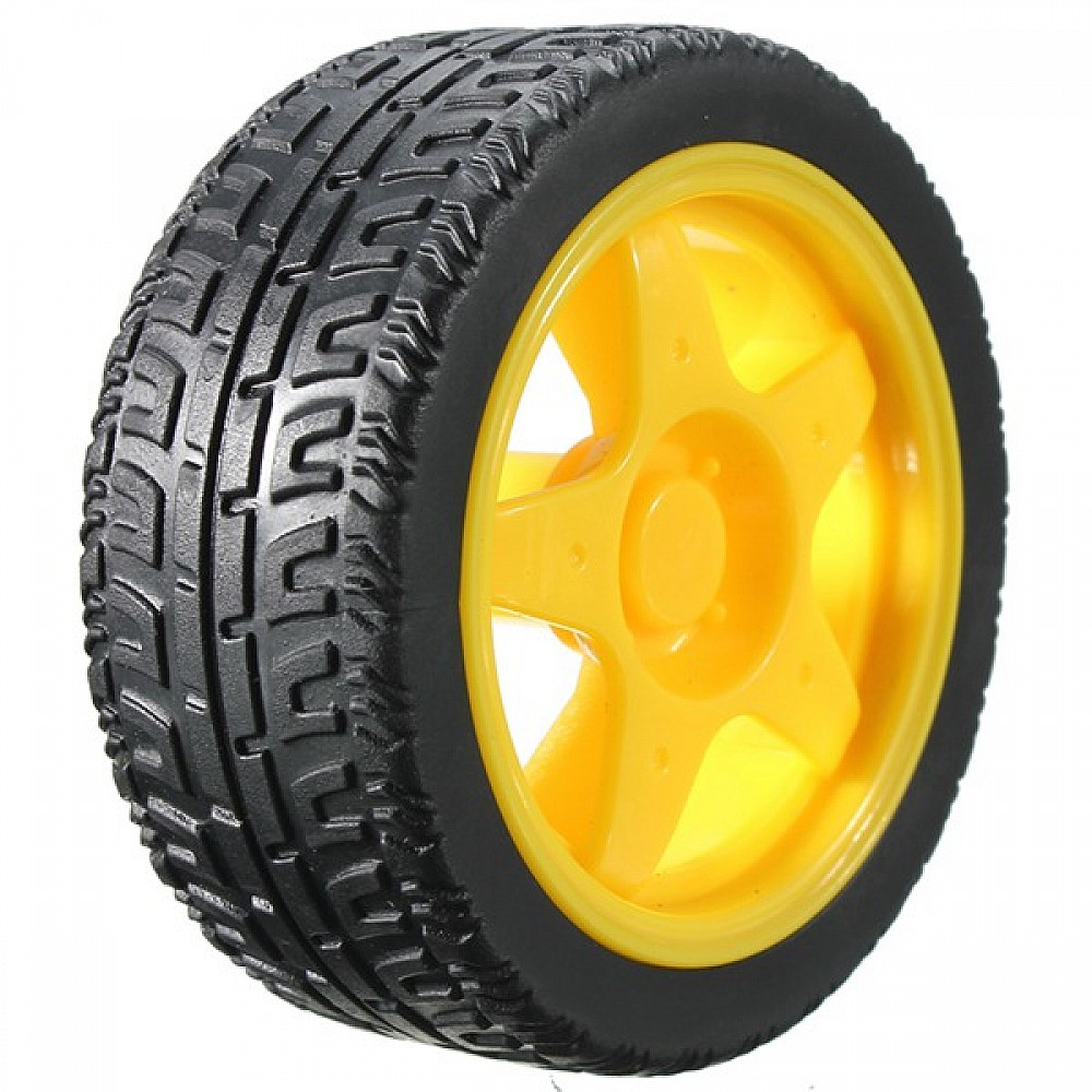 DC 3-6v Bo Gear Motor With Plastic Tire Wheel For Smart Car