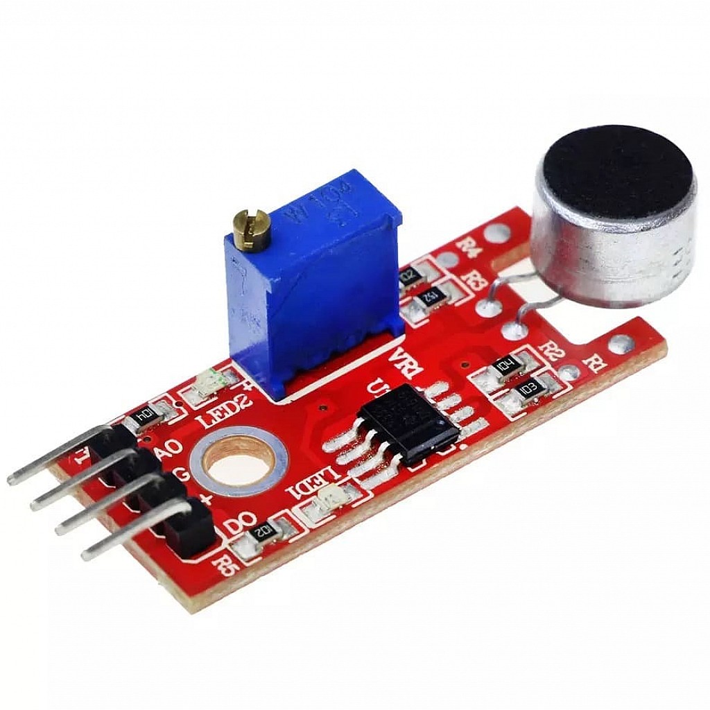 Sound Sensor Detection Module Lm393 Chip Electret Microphone For Arduino