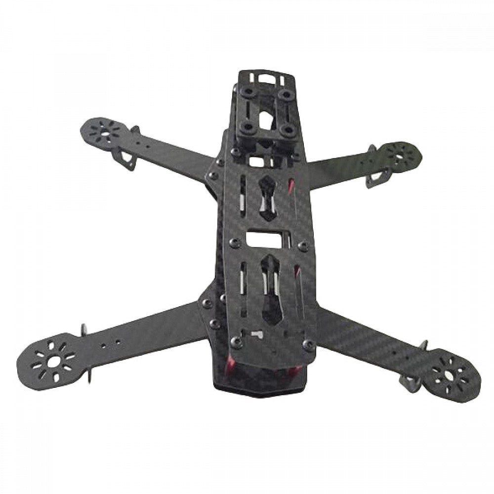 QVA250 Carbon Fiber Frame Kit RC Drone FPV Racing 4.0mm Arm Thickness ...