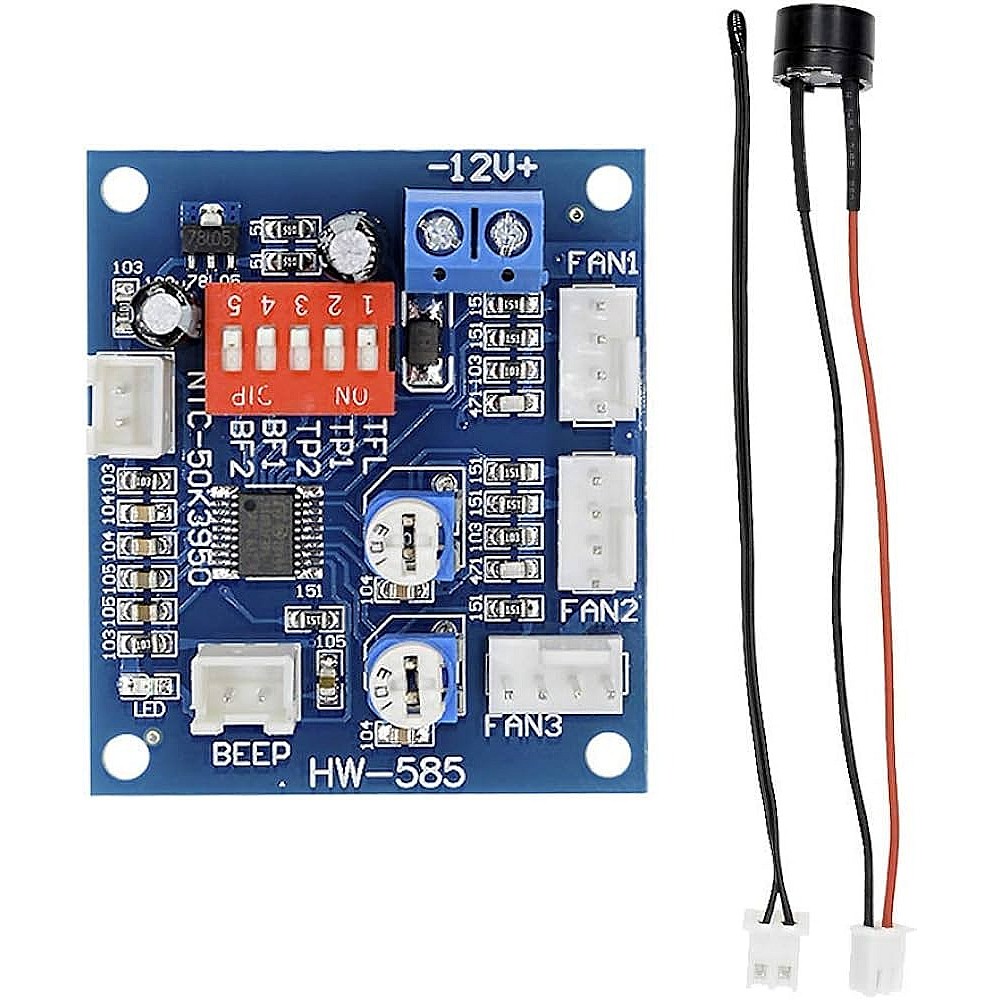 PWM 4 DC Fan Temperature Speed Controller Board ,Temperature Speed ...