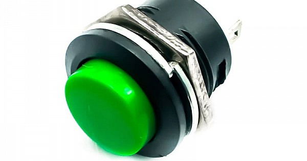 R13-507 Self-reset Button Switch |16MM | Green