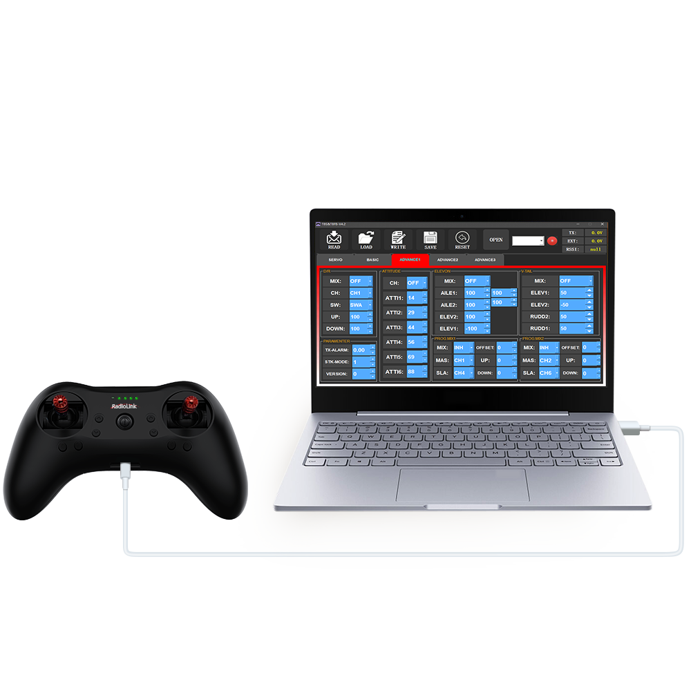 Radiolink T8S(BT) 8 channels Handle Remote Controller with R8EF 8 ...