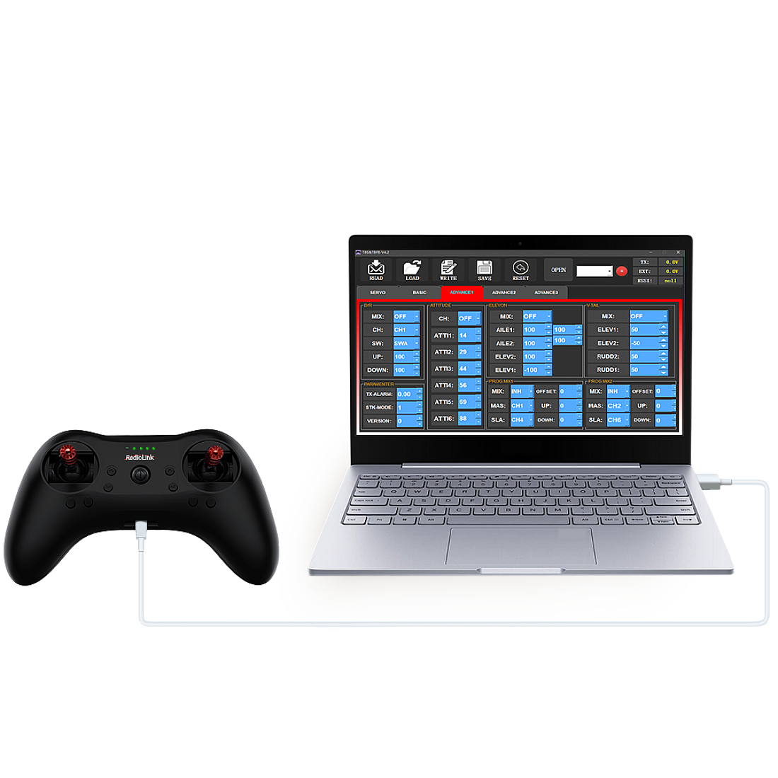 Radiolink T8S(BT) 8 channels Handle Remote Controller with R8EF 8 Channels Receiver