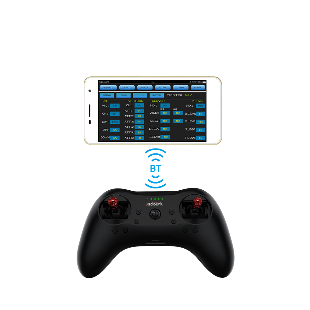 Radiolink T8S(BT) 8 channels Handle Remote Controller with R8EF 8 ...