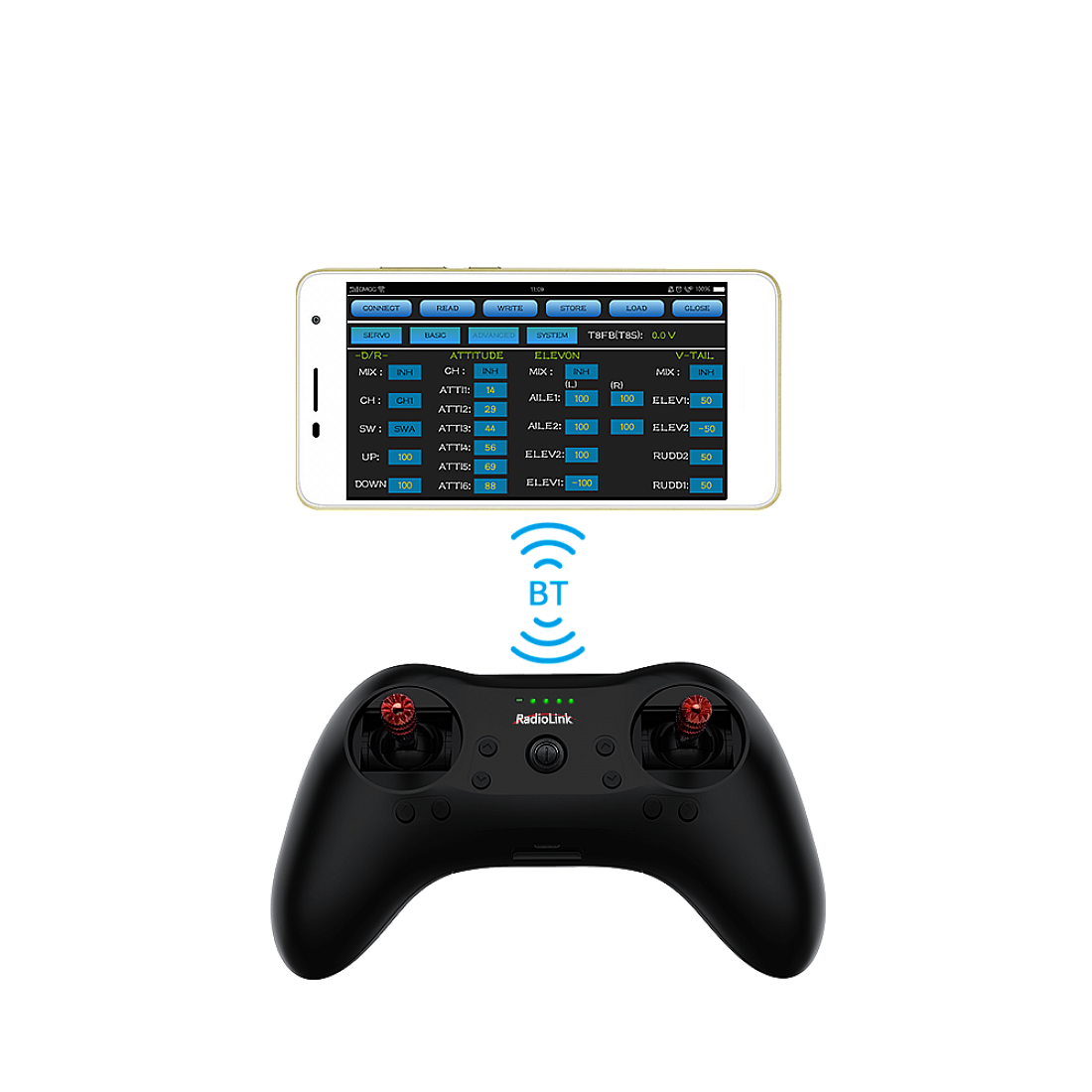 Radiolink T8S(BT) 8 channels Handle Remote Controller with R8EF 8 ...