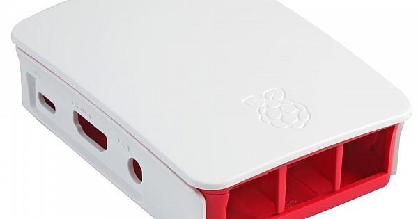 Raspberry Pi 3/3B+ Plastic Case (Red and White)