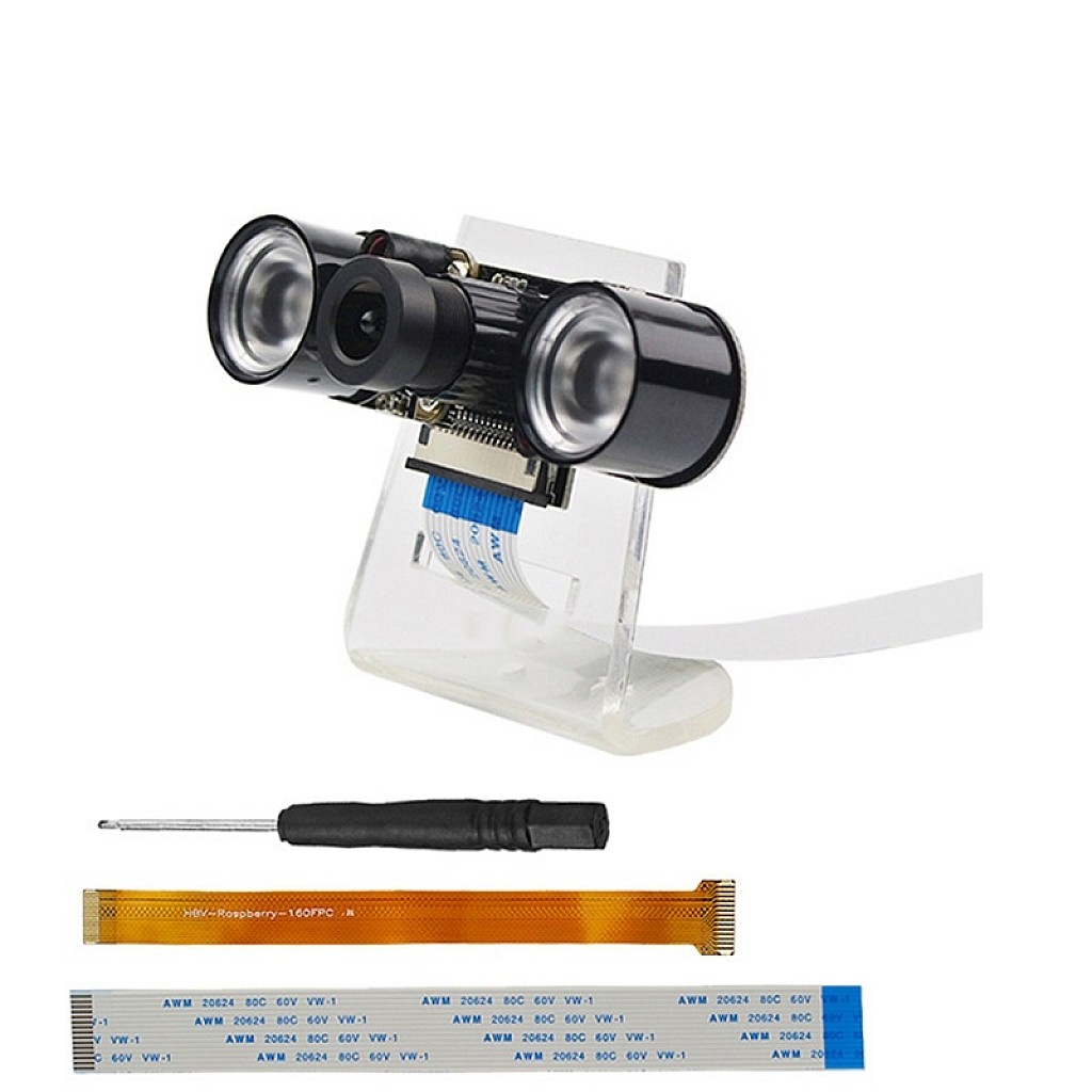 Raspberry pi 4B/3B+/Zero/WH Infrared Focus Adjustable Night Vision ...