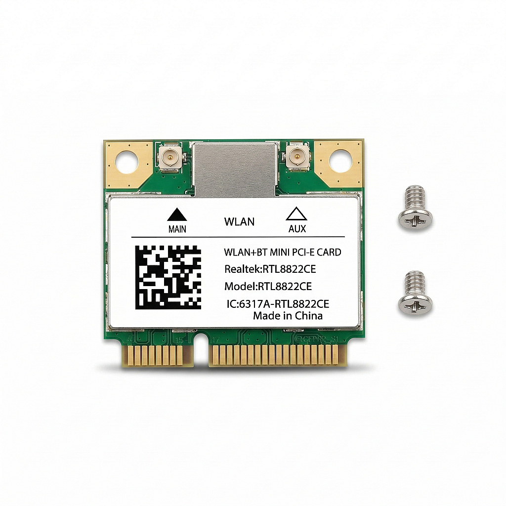 Realtek RTL8822CE Dual Band AC WiFi + BT 5.0 Mini PCI-E Card