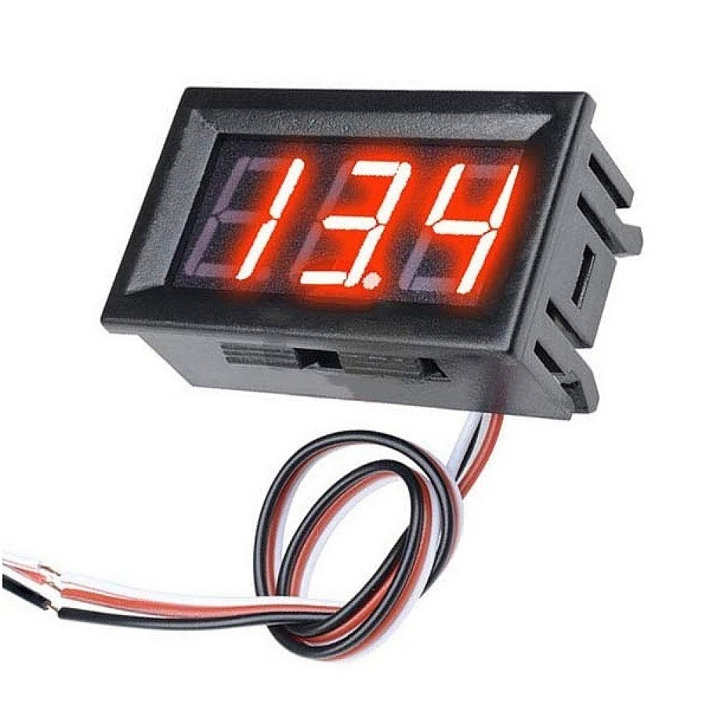 Red 0.56inch 0-30V Three Wire LED Display Digital DC Voltmeter