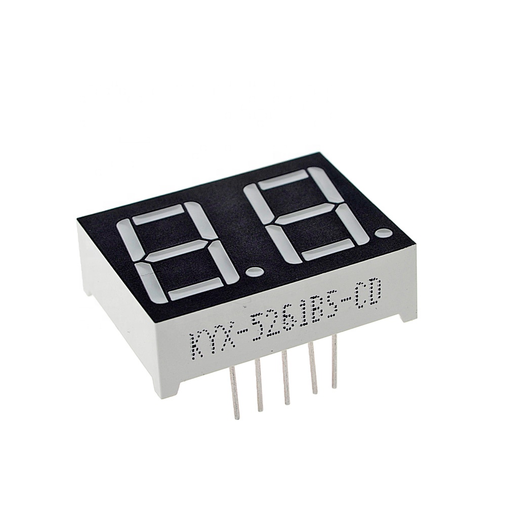 Red 0.56inch 2 Digit 7 Segment LED Display Digital Tube - Common Anode