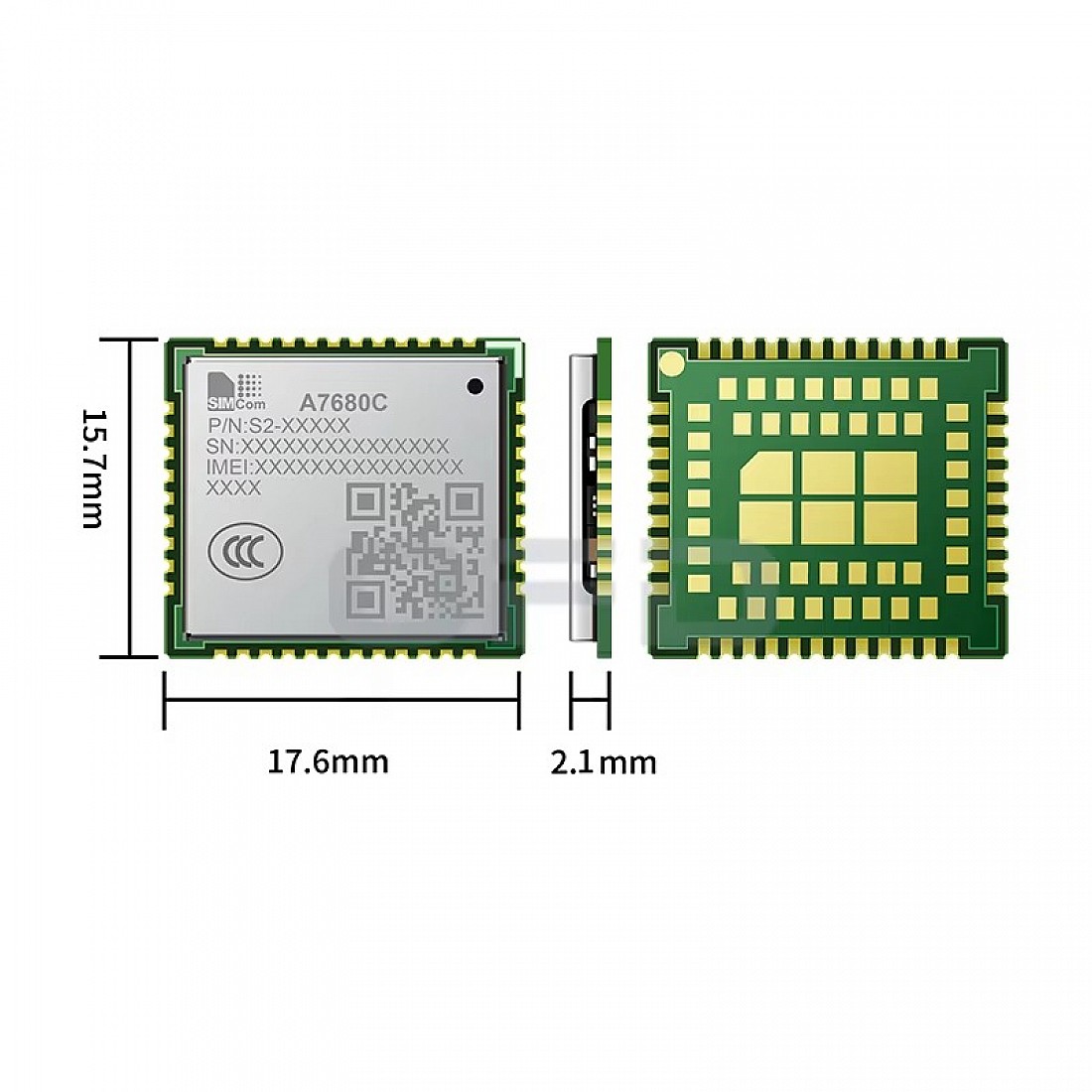 SIMCom A7680C 4G CAT1 Module Hardware For SIM800C Global