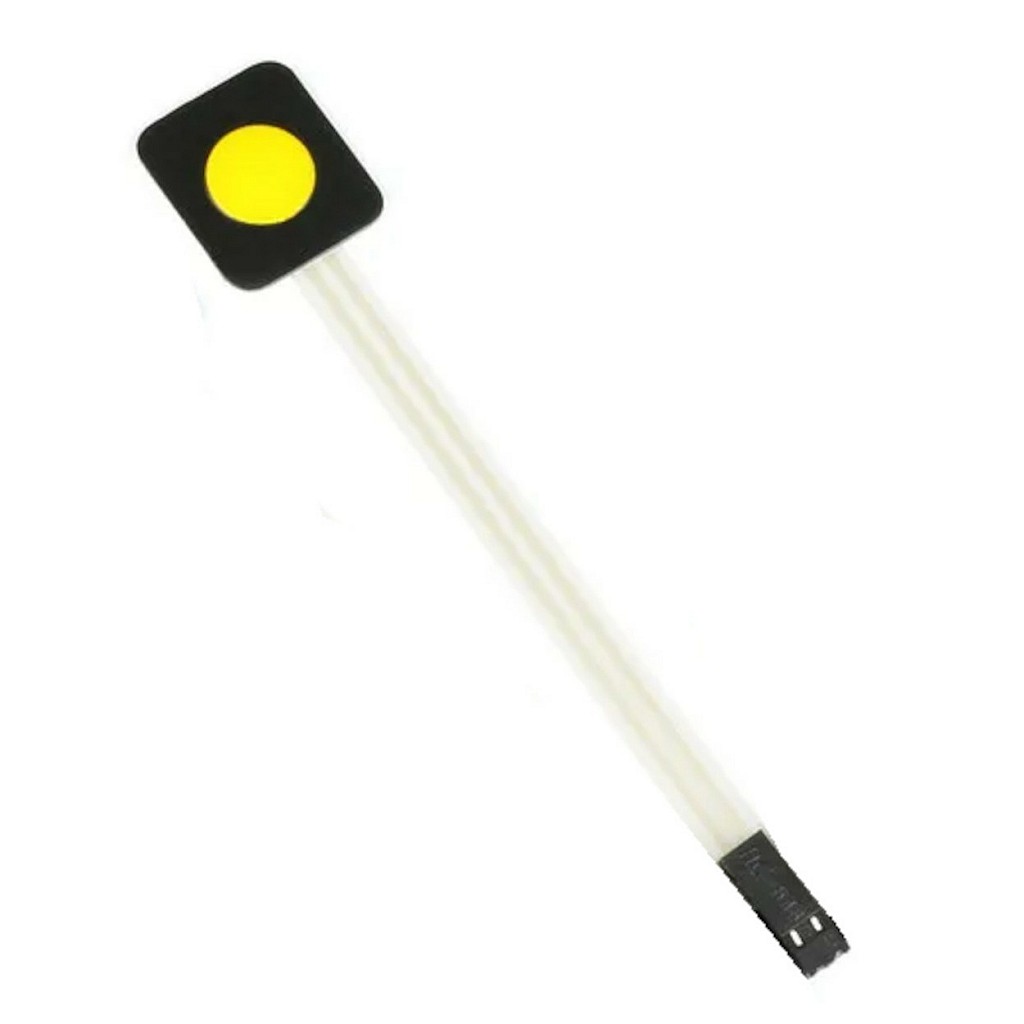Single Membrane Switch With Extended Connector | Yellow