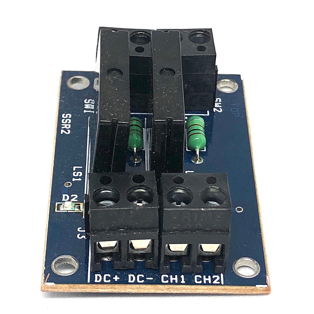 5V 2 Channel SSR Relay Module (Solid State Relay Module) with Fuse Sensor