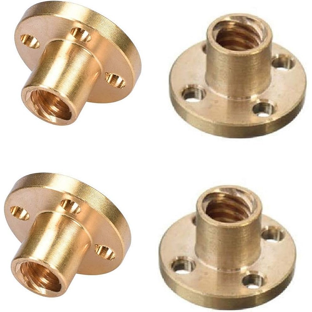 T8 Lead Screw Round Flange Nut 8mm Pitch