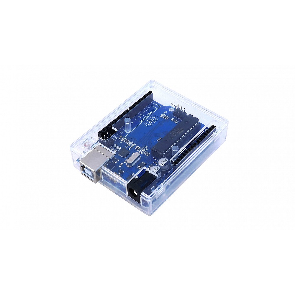 Transparent Acrylic Glossy Case Enclosure Box for Arduino UNO R3